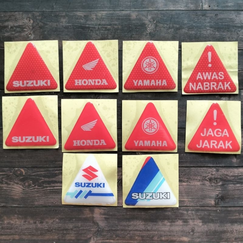 Jual sticker emblem SUZUKI JAGA JARAK sticker emblem segi tiga | Shopee ...