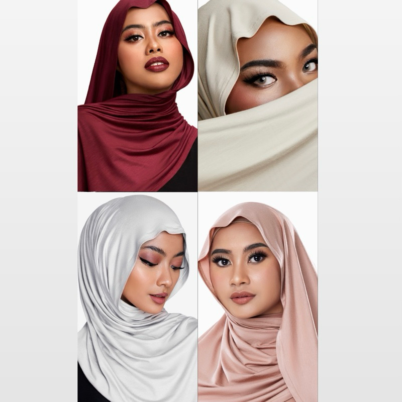Jual Skiv Rou Scarf Tencel by Lafiye | Shopee Indonesia