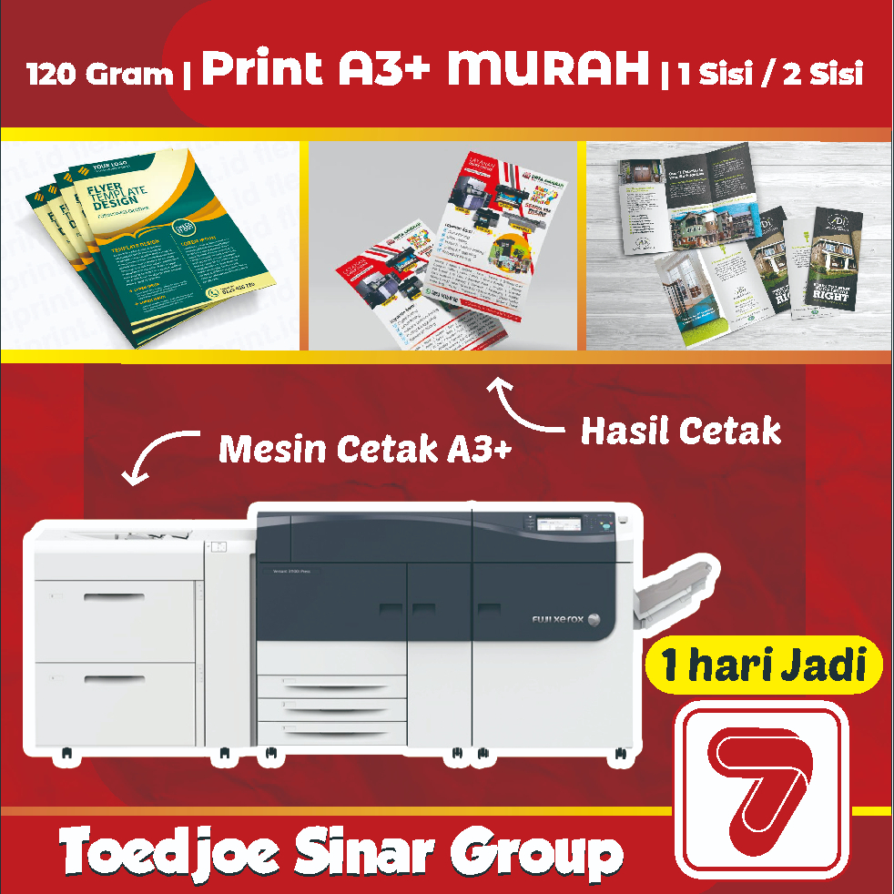 Jual Print A3+ Murah | 1 hari Jadi | 120 Gram | 1 Sisi / 2 Sisi ...
