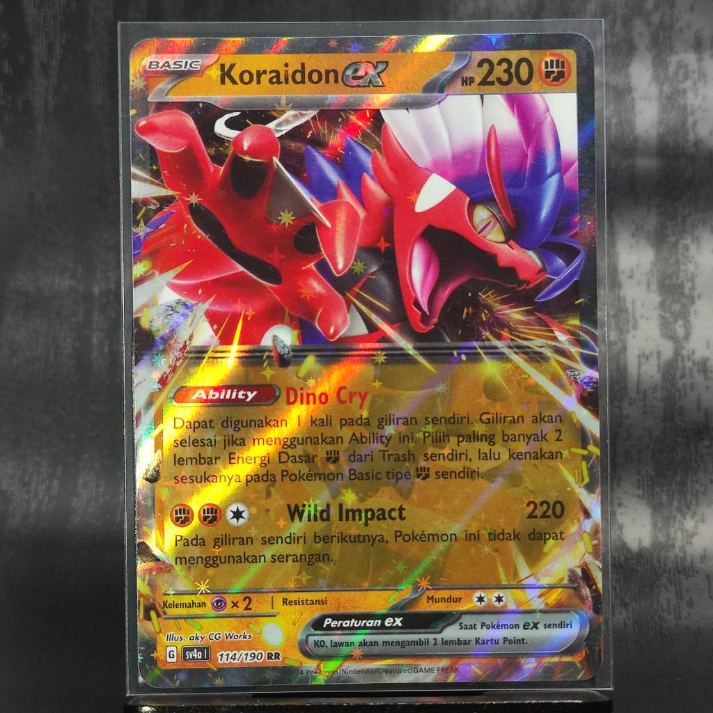Jual Koraidon ex RR Pokemon No #1007 Gen9 - PETARUNG - RegG sv4a KARTU ...