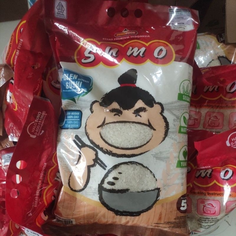 Jual Beras Sumo Kemasan Merah 5kg | Shopee Indonesia
