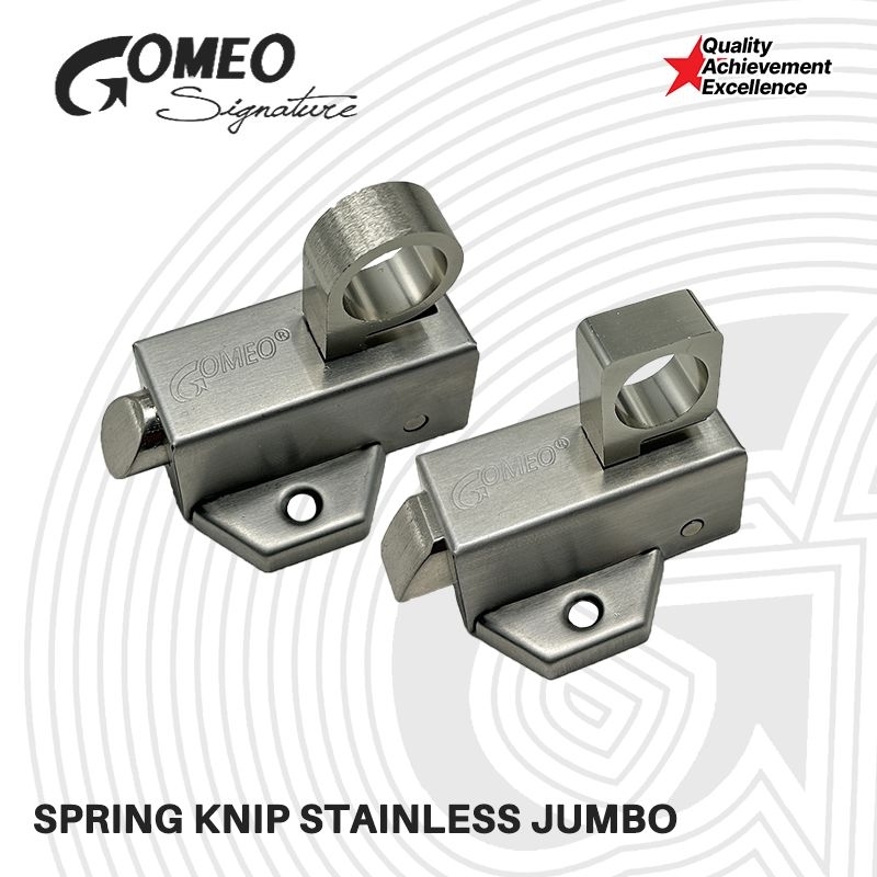 Jual GOMEO Signature Grendel Kodok Spring Knip Jendela Stainless Jumbo ...