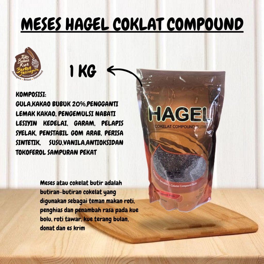 Jual MESES HAGEL COKLAT COMPOUND BUTIRAN 1 KG | Shopee Indonesia