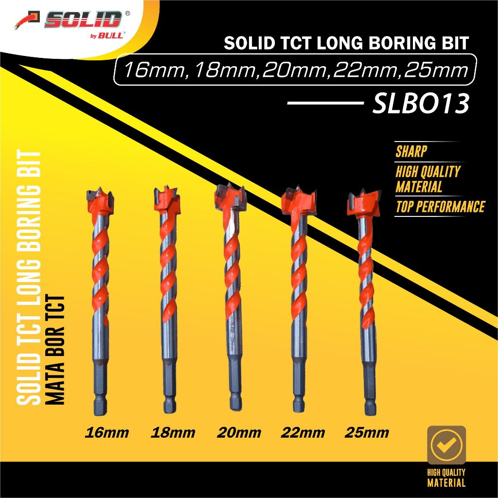 Jual Bull Long Boring Bit TCT Solid SLBO13 | Shopee Indonesia