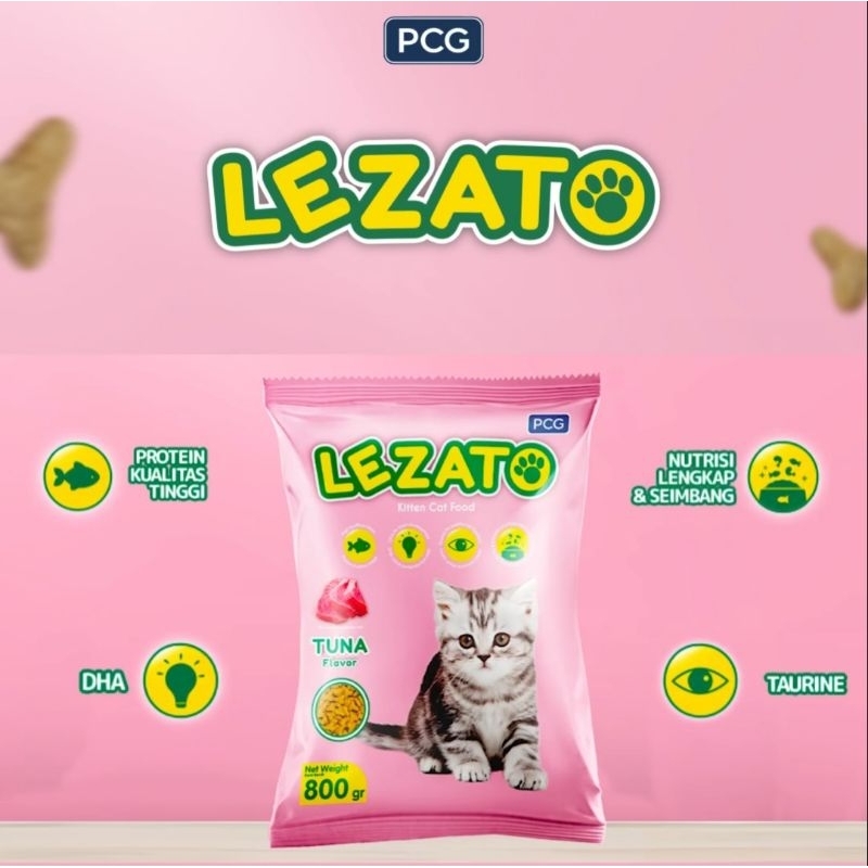 Jual Lezato Kitten 800gr Freshpack Makanan Anakan Kucing Kering ...