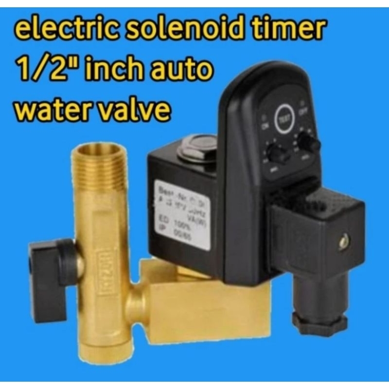 Jual 1/2" Electric Solenoid Valve Timer Auto Drain 16Bar 230 vac Split ...