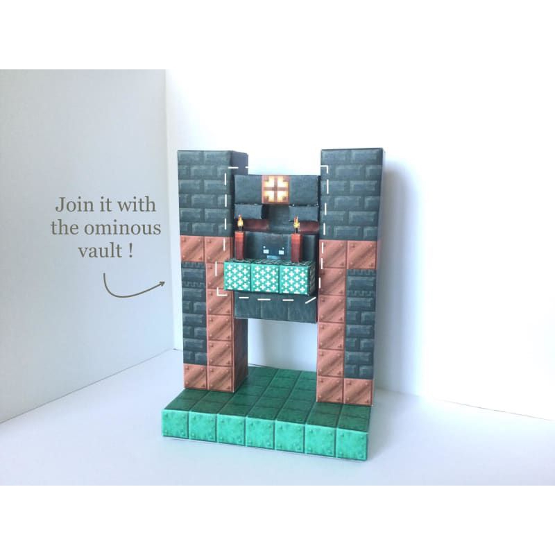 Jual Lembaran pola papercraft diorama minecraft atrium untuk expansion ...