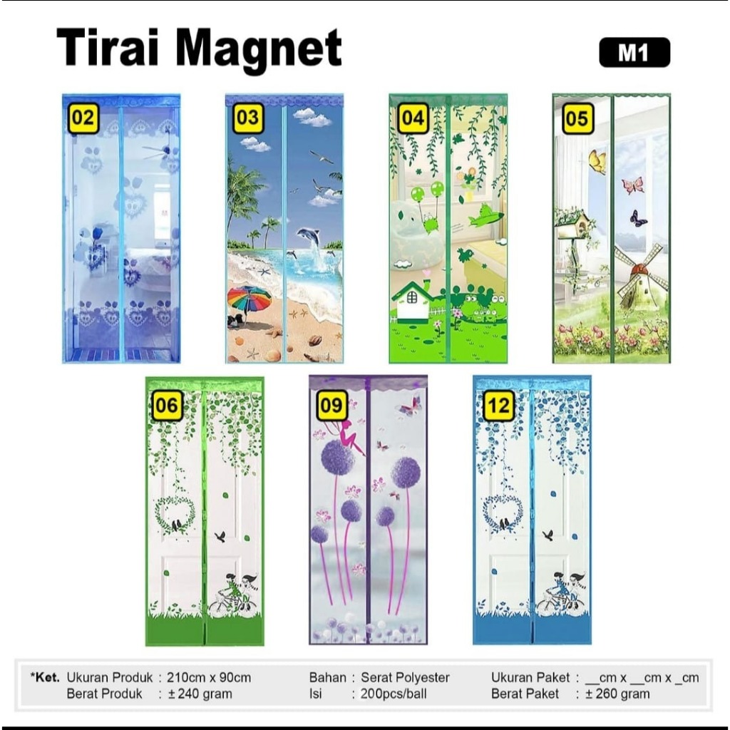 Jual Tirai Magnet Gorden Pintu Anti Nyamuk / Tirai Magnet Anti Nyamuk ...