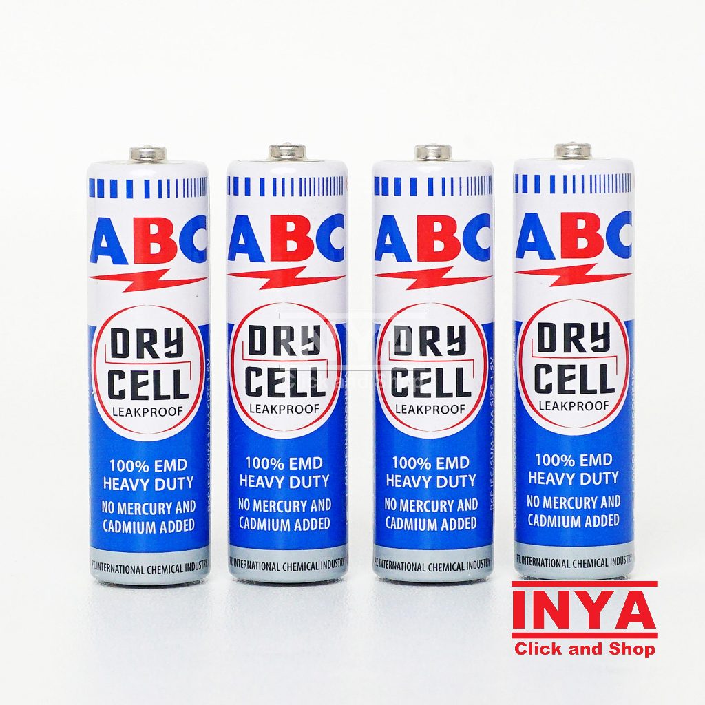 Jual Baterai ABC R6P Size AA 1.5V 4pcs - Battery | Shopee Indonesia