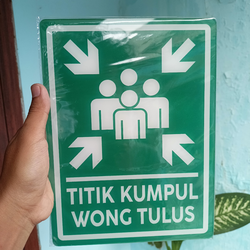 Jual Papan Akrilik Tanda Titik Kumpul Wong Tulus Anti Air untuk Dinding ...