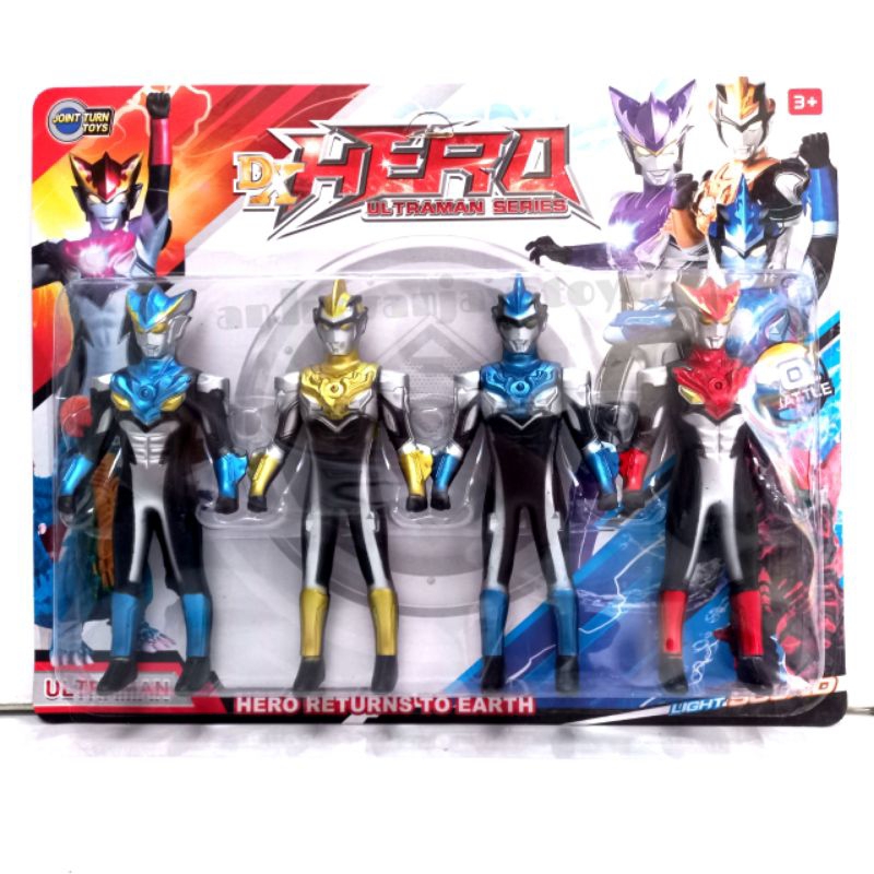 Jual Mainan Ultraman Series DX Hero isi 4 pcs Ultramen | Shopee Indonesia