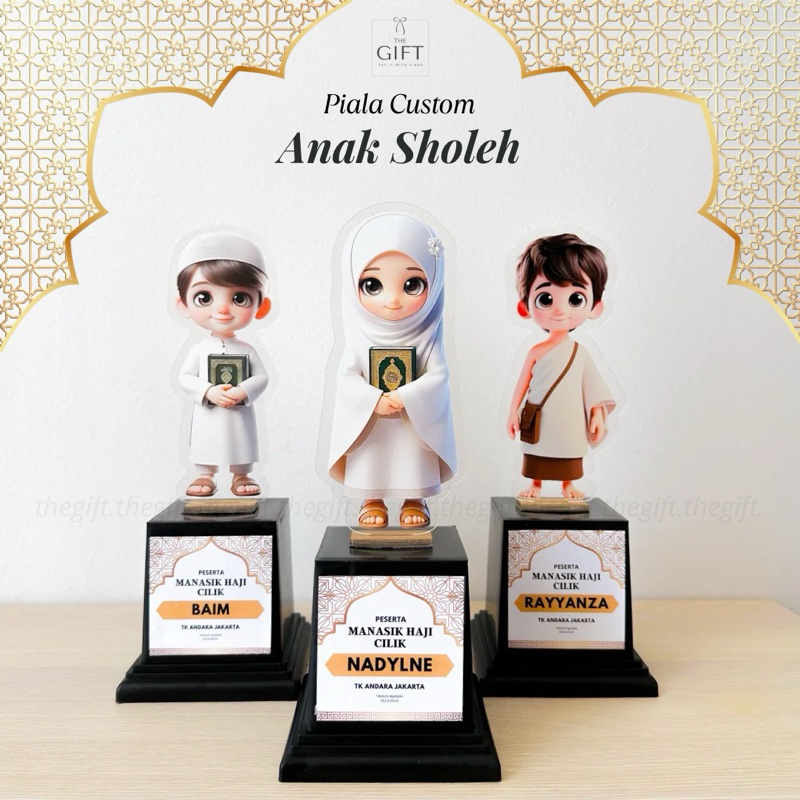 Jual *SEHARI JADI* Piala Manasik Haji | Plakat Acrylic Wisuda Pesantren ...