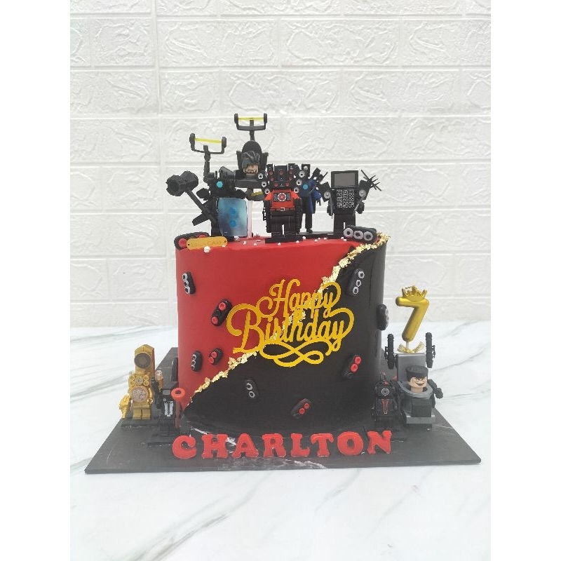 Jual KUE ULANG TAHUN SKIBIDI TOILET, SPEAKERMAN, BIRTHDAY CAKE CUSTOM ...