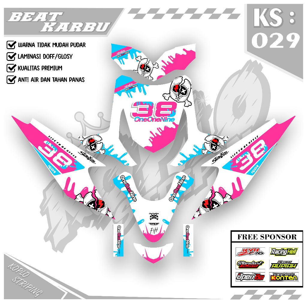 Jual Decal Beat Karbu Full Body - Decal Beat Karbu KPL.029 | Shopee ...