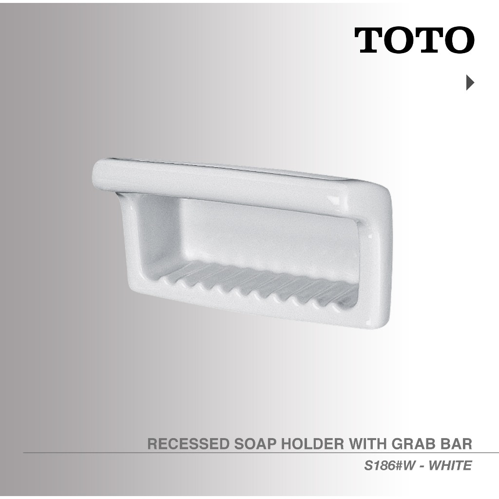 Jual TOTO S186 Recessed Soap Holder |Tempat Sabun Keramik | Shopee ...