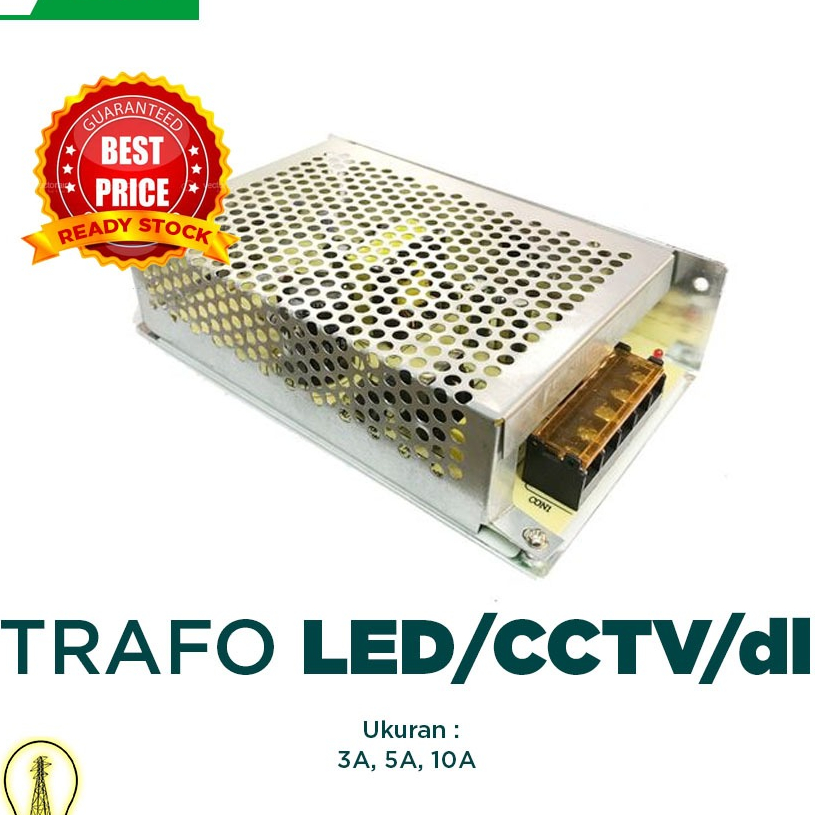 Jual Power Supply 12v Jaring CCTV LED Trafo DC Adaptor PSU 220v 5A | Shopee Indonesia