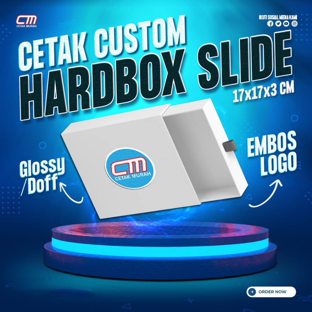 Jual Cetak hardbox custom - hardbox hampers - hardbox slide | Shopee ...