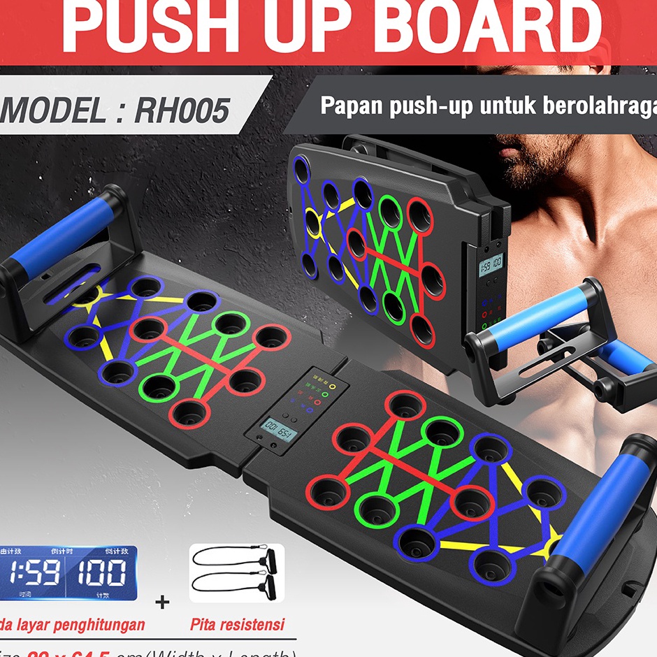 Jual HTD Sport Push Up Board Push Up Stand Alat Fitness Alat Push Up s GK4 | Shopee Indonesia