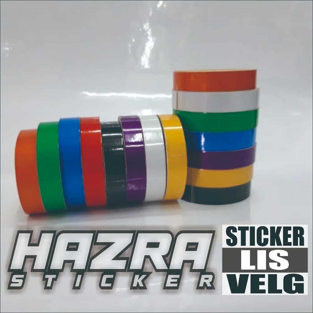 Jual sticker lis velg motor atau mobil reflektif stiker pelk shock ...