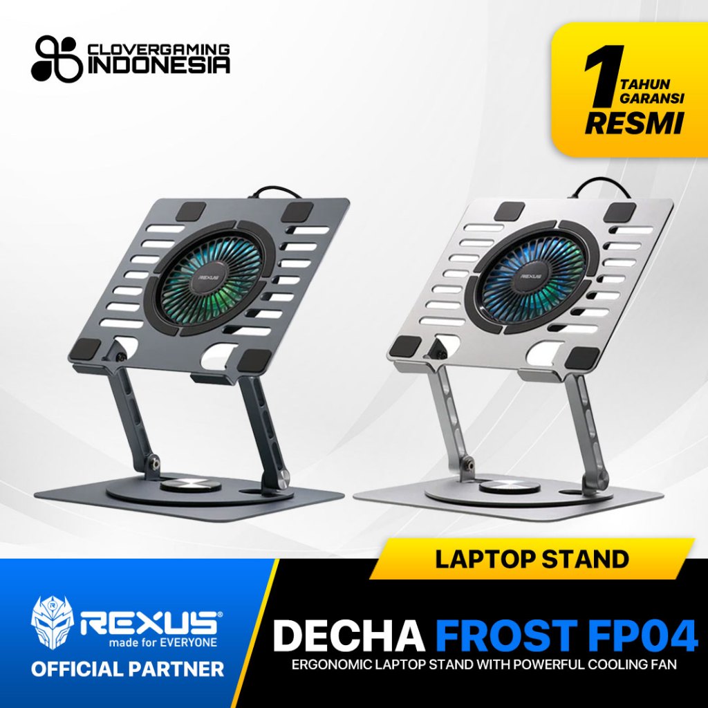 Jual Rexus Decha Frost FP04 / FP-04 Laptop Stand Alumunium | Shopee ...