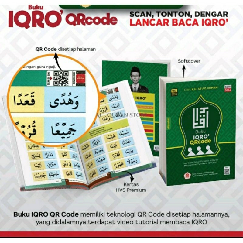 Jual BUKU IQRO QRCODE | IQRO MILLENIAL FULL COLOR | Shopee Indonesia
