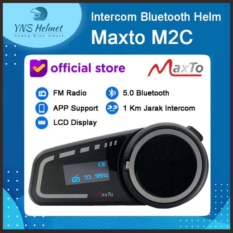 Jual Intercom Bluetooth Helm Maxto M2C | Shopee Indonesia