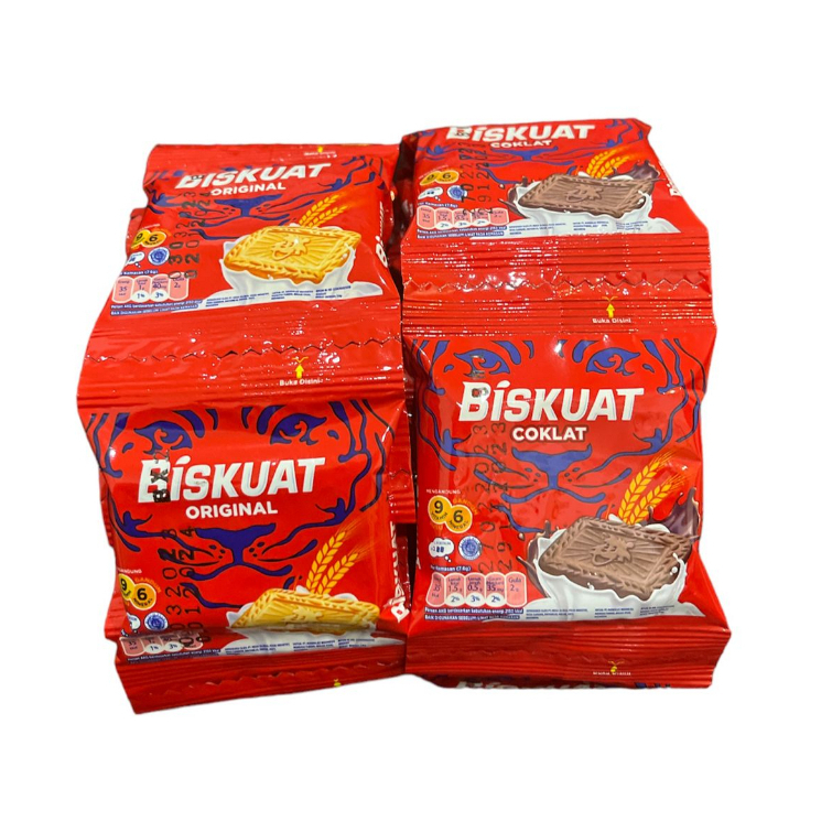 Jual Biskuat Biskuit Susu Cokelat Biscuit Kecil 7.5g 1 Pack Isi 2 ...