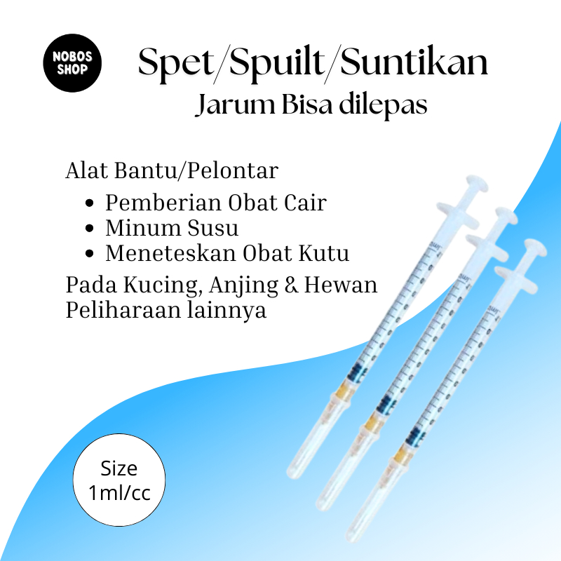 Jual Spuit Pipet Kucing Minum Susu Spet Steril Alat Bantu Kucing Kitten ...