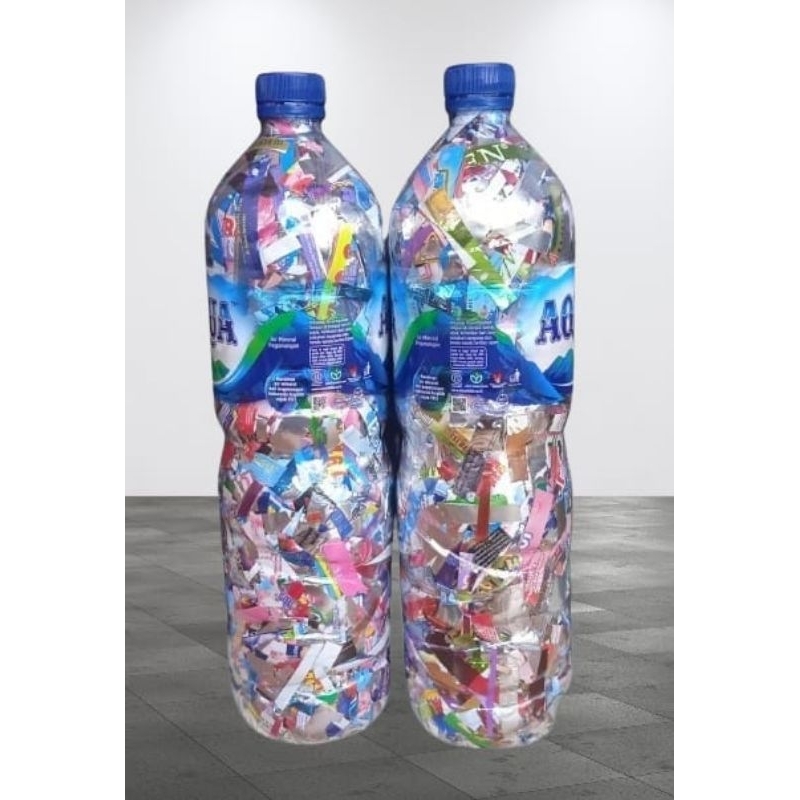 Jual Ecobrick botol Aq*a khusus 1500 ml | Shopee Indonesia