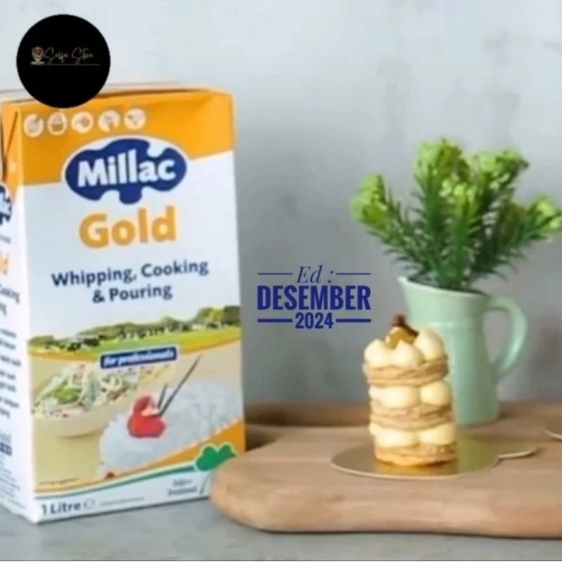 Jual Millac Gold Whipping Cream 1lt Whip Krim cooking & pouring 1 liter ...