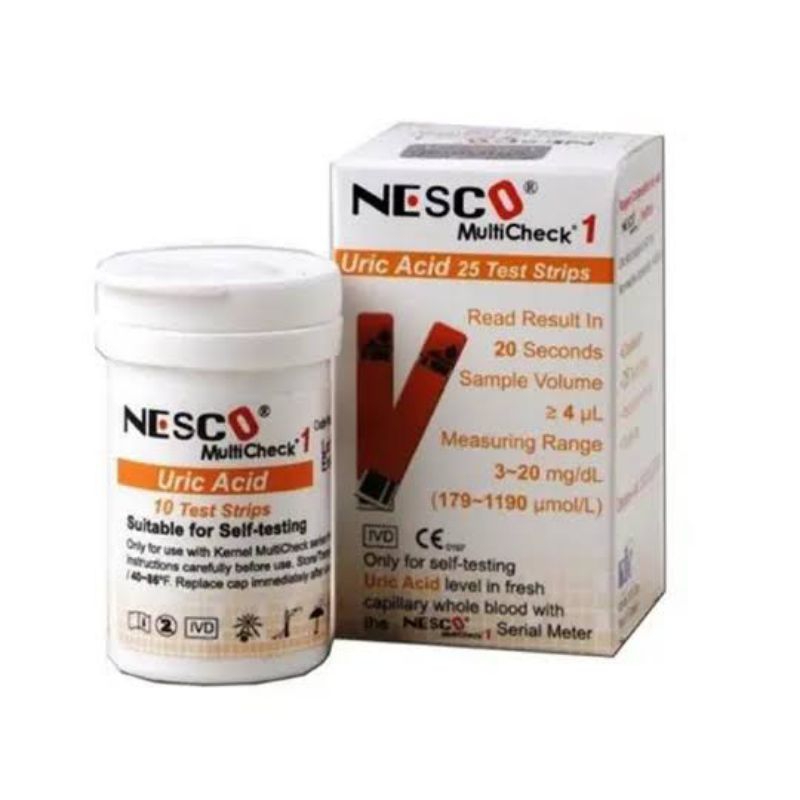 Jual strip nesco asam urat isi 25 pcs free packing dus | Shopee Indonesia