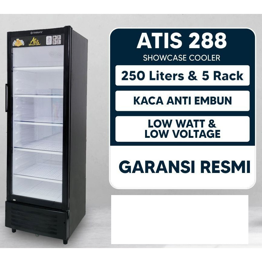 Jual Showcase 5 Rak Frigigate ATIS 288 Kapasitas 250 Liter 185 Watt ...