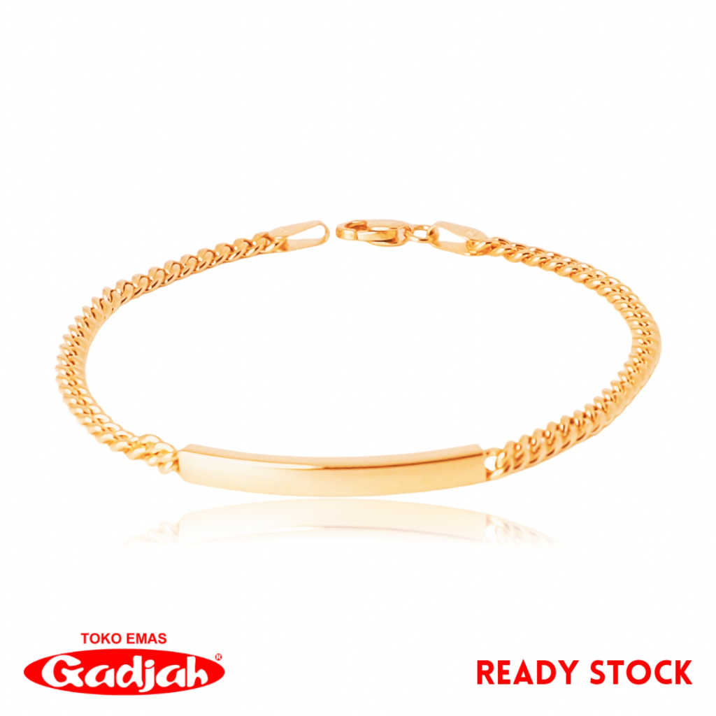 Jual Gelang Emas Rantai Kosongan Plat Polos - Toko Emas Gadjah | Shopee ...