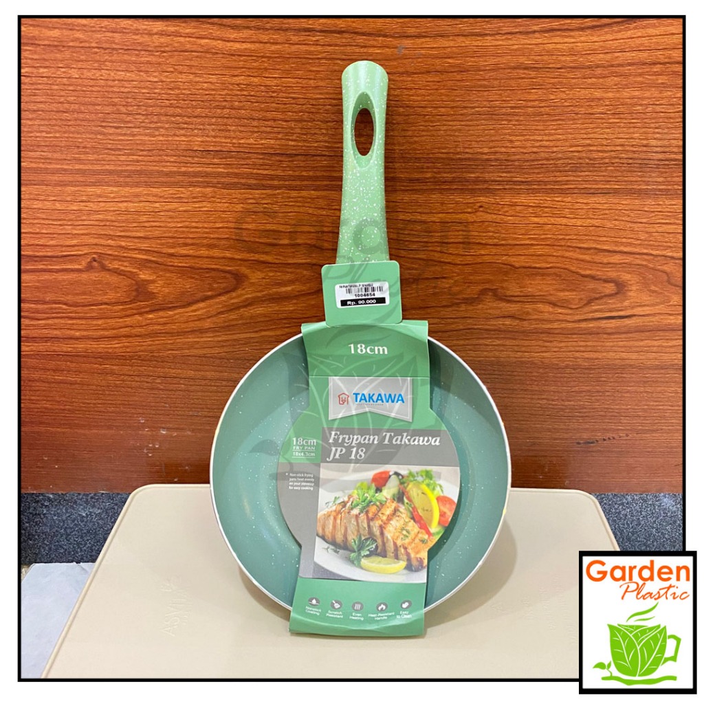 Jual FRYPAN HIJAU TAKAWA JP 18 - TEFLON SERBAGUNA - WAJAN ANTI LENGKET ...