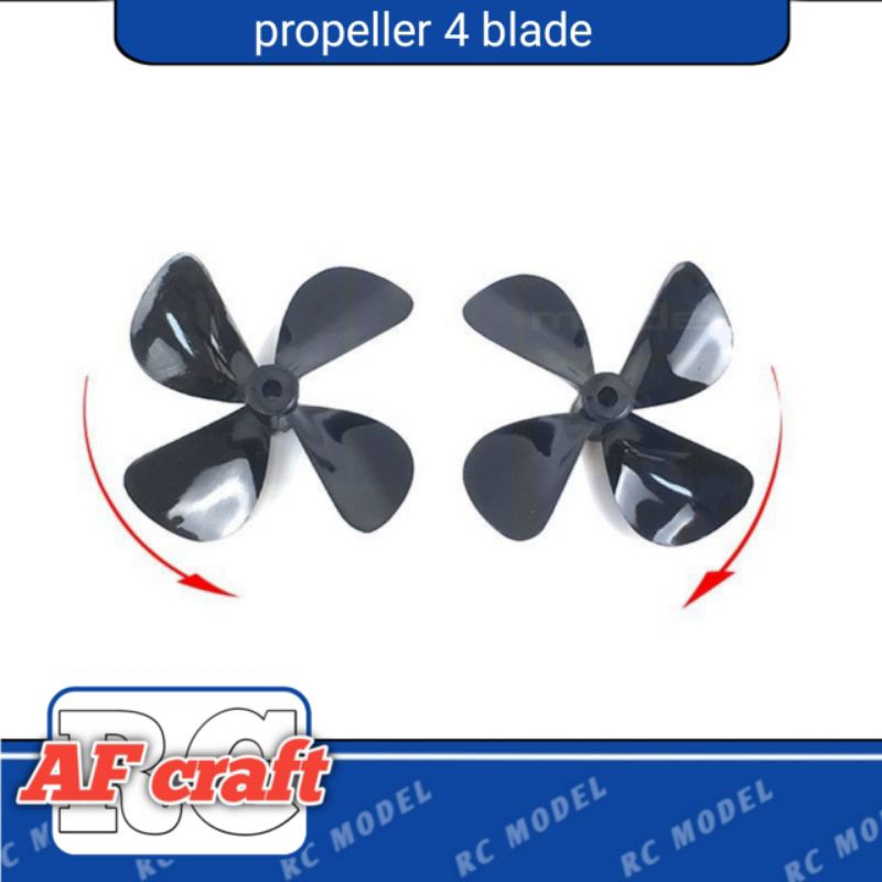 Jual propeller RC model boat 50-60-70 shaft 4mm hard nylon | Shopee ...