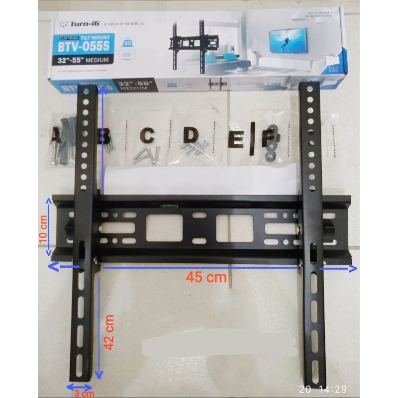 Jual Bracket TV 32 Inch - 55 Inch Bracket LCD LED Turn-IG BTV-055S ...