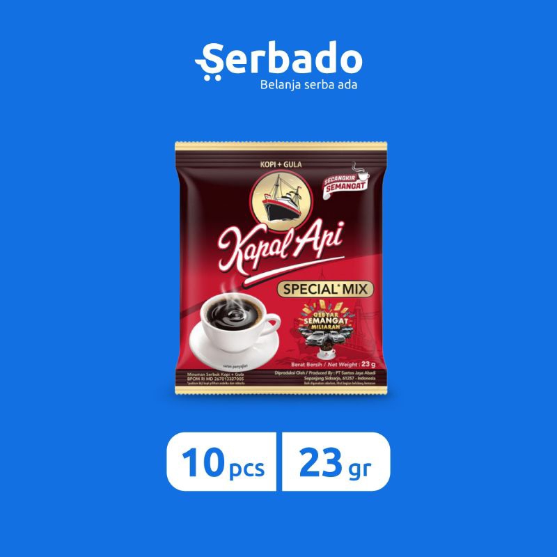 Jual Kapal Api Special Mix Kemasan Sachet 23gr (Isi 10 Pcs) | Shopee ...