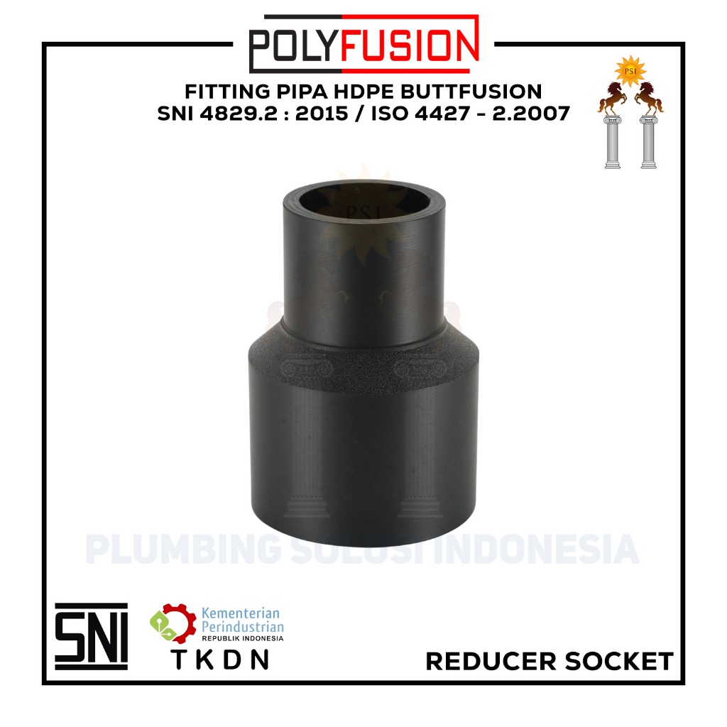 Jual Polyfusion Fitting HDPE Buttfusion Reducer Socket / Sock 12 x 6 ...