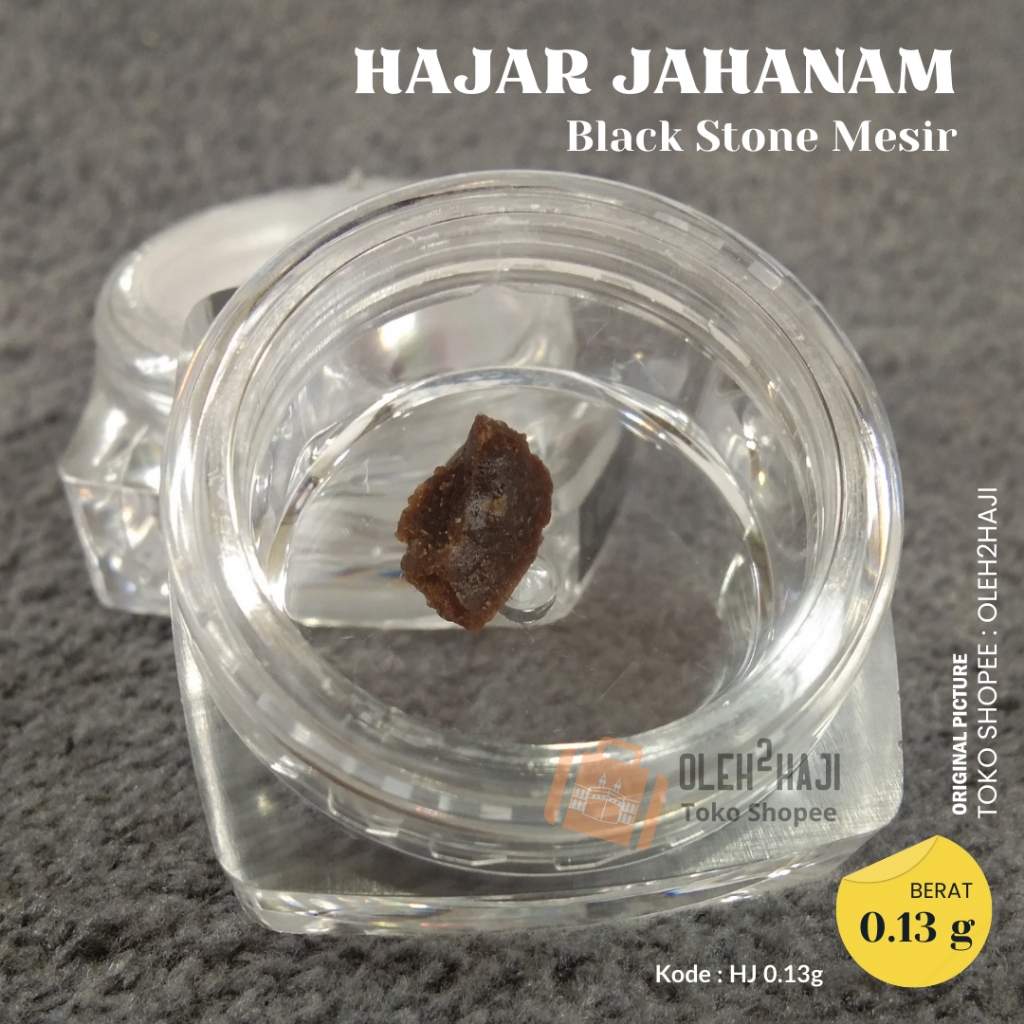 Jual Hajar jahanam Berat 0.13 gram - Oleh oleh haji dan umroh - Batu ...
