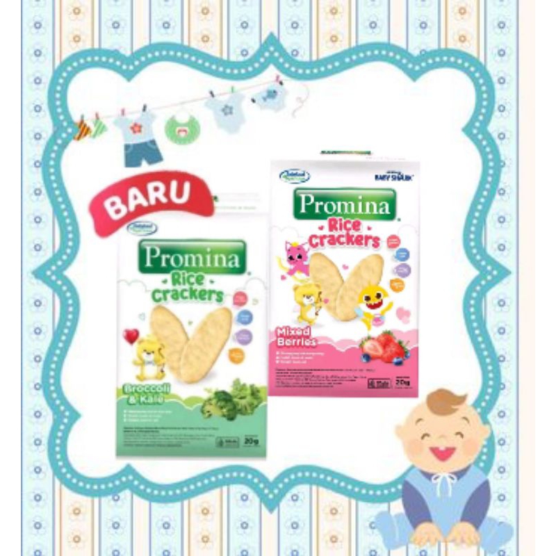 Jual Promina Rice Crackers Broccoli & Kale 20g Promina Snack Rice ...