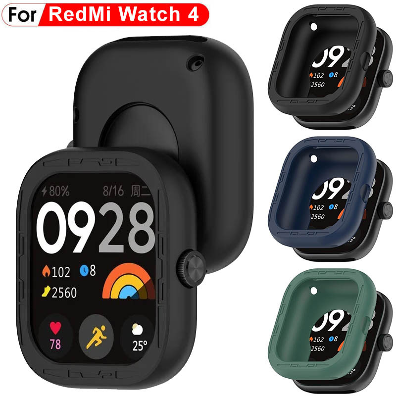 Jual Solid Silicone Case Xiaomi RedMi Watch 4 - Casing Cover Bumper ...