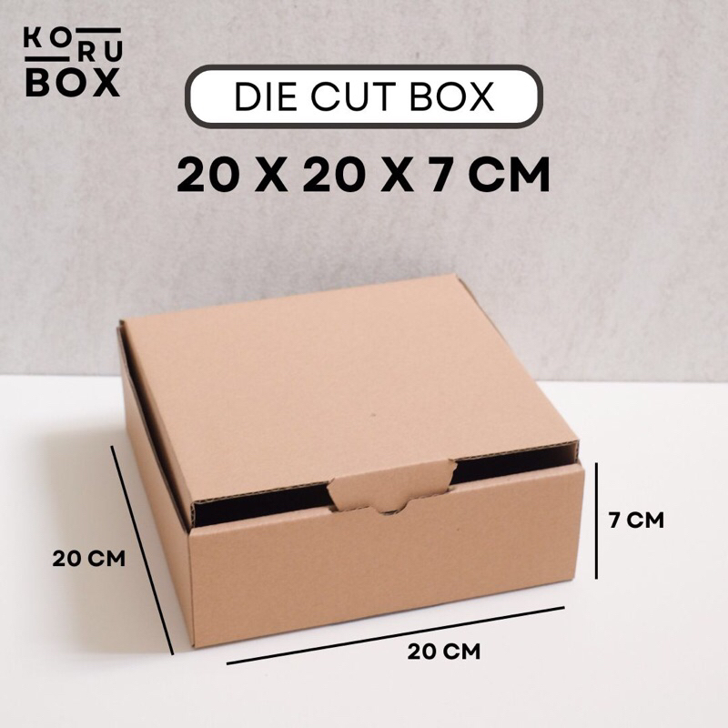 Jual Kardus Die Cut Mailer Box 20x20x7 cm | Box Kardus Karton Packaging ...