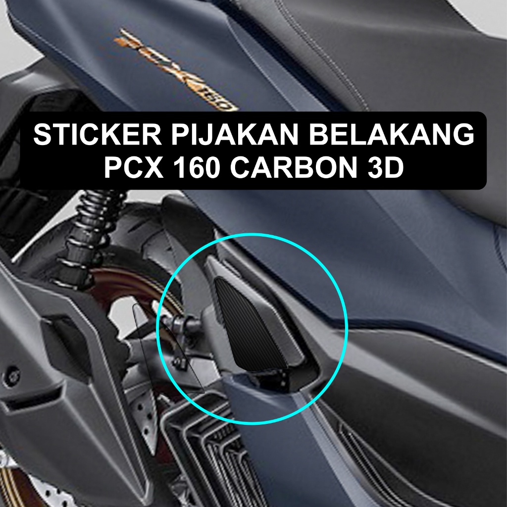 Jual STICKER STEP BELAKANG PCX 160 CARBON TAHUN 2021-2024 | Shopee ...