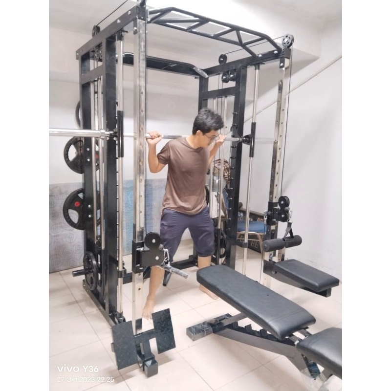 Jual Alat fitnes smith machine multi fungsi X5 magnus | Shopee Indonesia