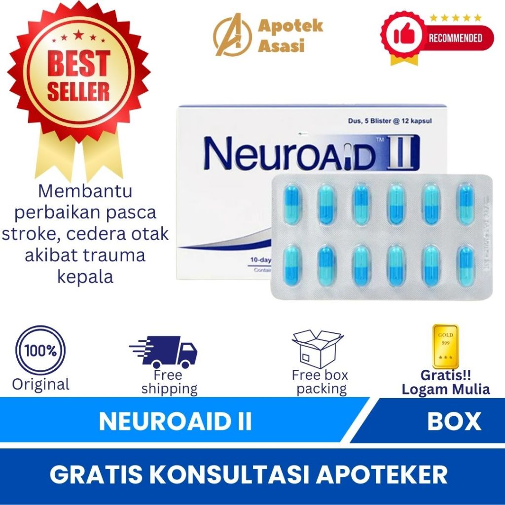 Jual Neuroaid II MLC901 Per strip isi 12 Kapsul / Neuroaid strip ...