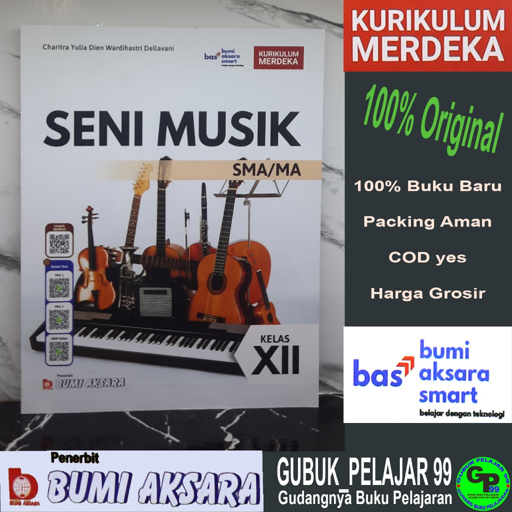 Jual SENI MUSIK Kelas 12/XII Untuk SMA/MA KURIKULUM MERDEKA Penerbit Bumi Aksara | Shopee Indonesia