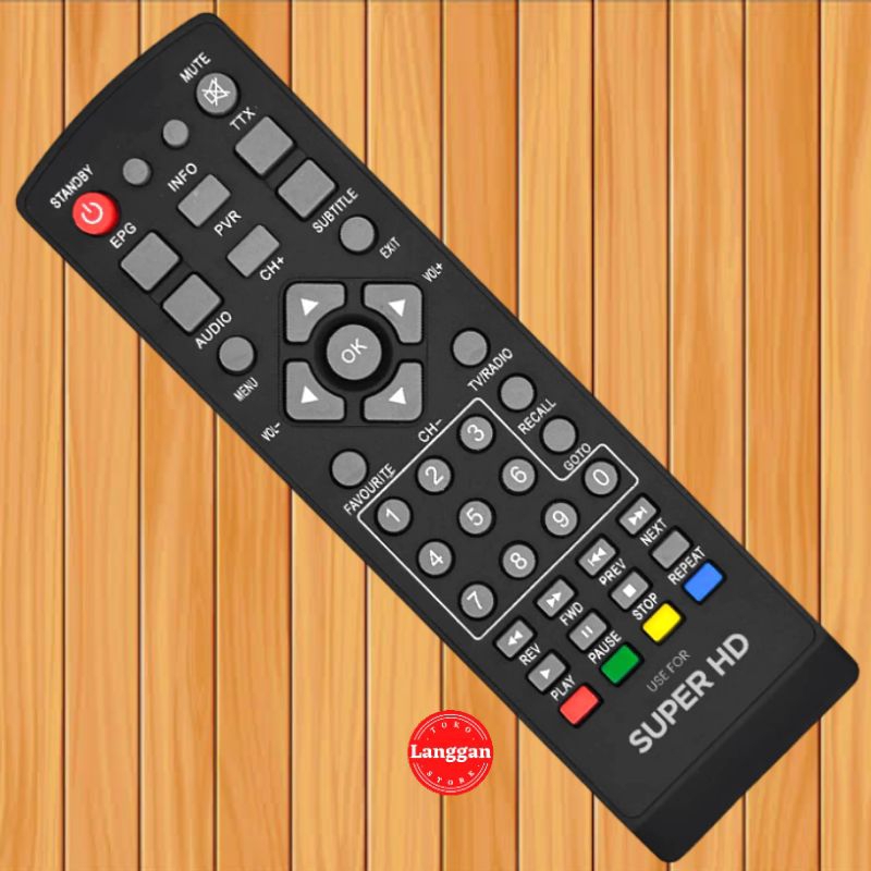 Jual Remote STB Super HD 168 GOL / Remot Set Top Box SuperHD HD 168 Gardiner Optus Lgsat ...