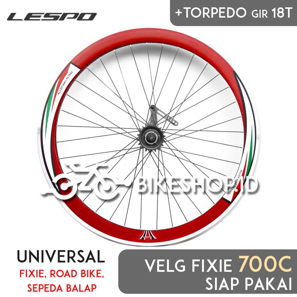 Jual Velg wheelset 700 c torpedo sepeda balap fixie lespo bahan alloy 5 ...