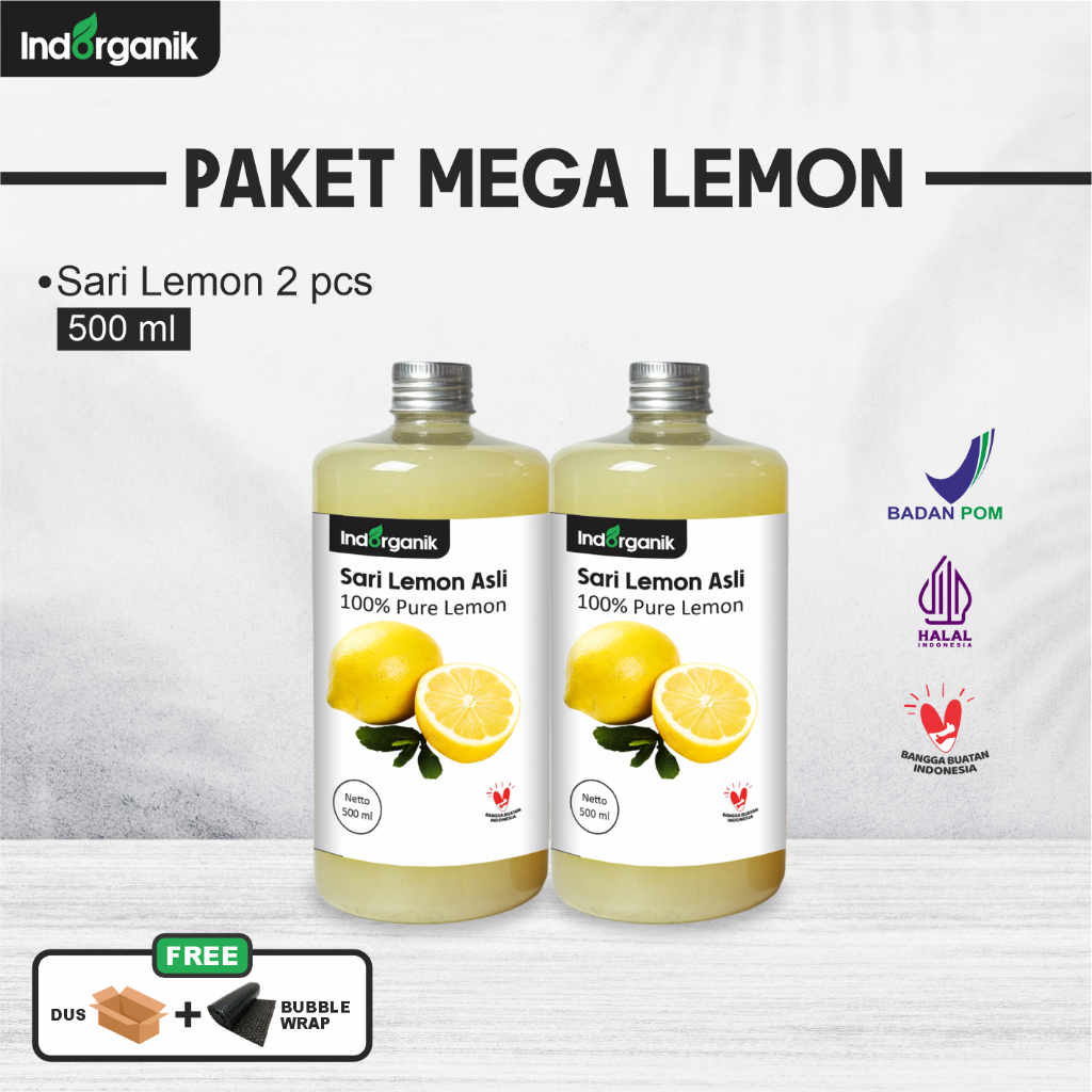 Jual INDORGANIK SARI LEMON 1 LITER - SARI LEMON ASLI UNTUK DIET DETOX ...