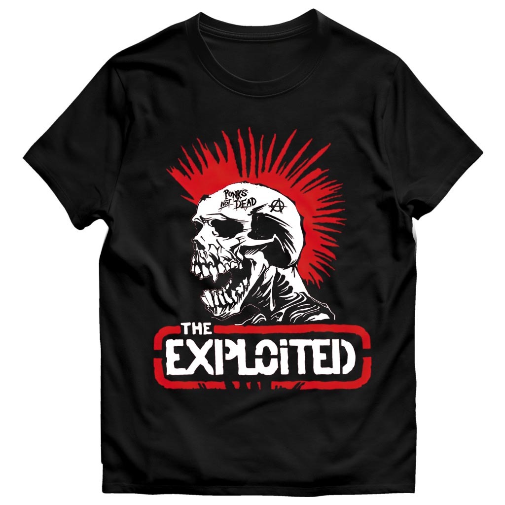 Jual T-Shirt Kaos Musik Band THE EXPLOITED Bahan 24s | Shopee Indonesia